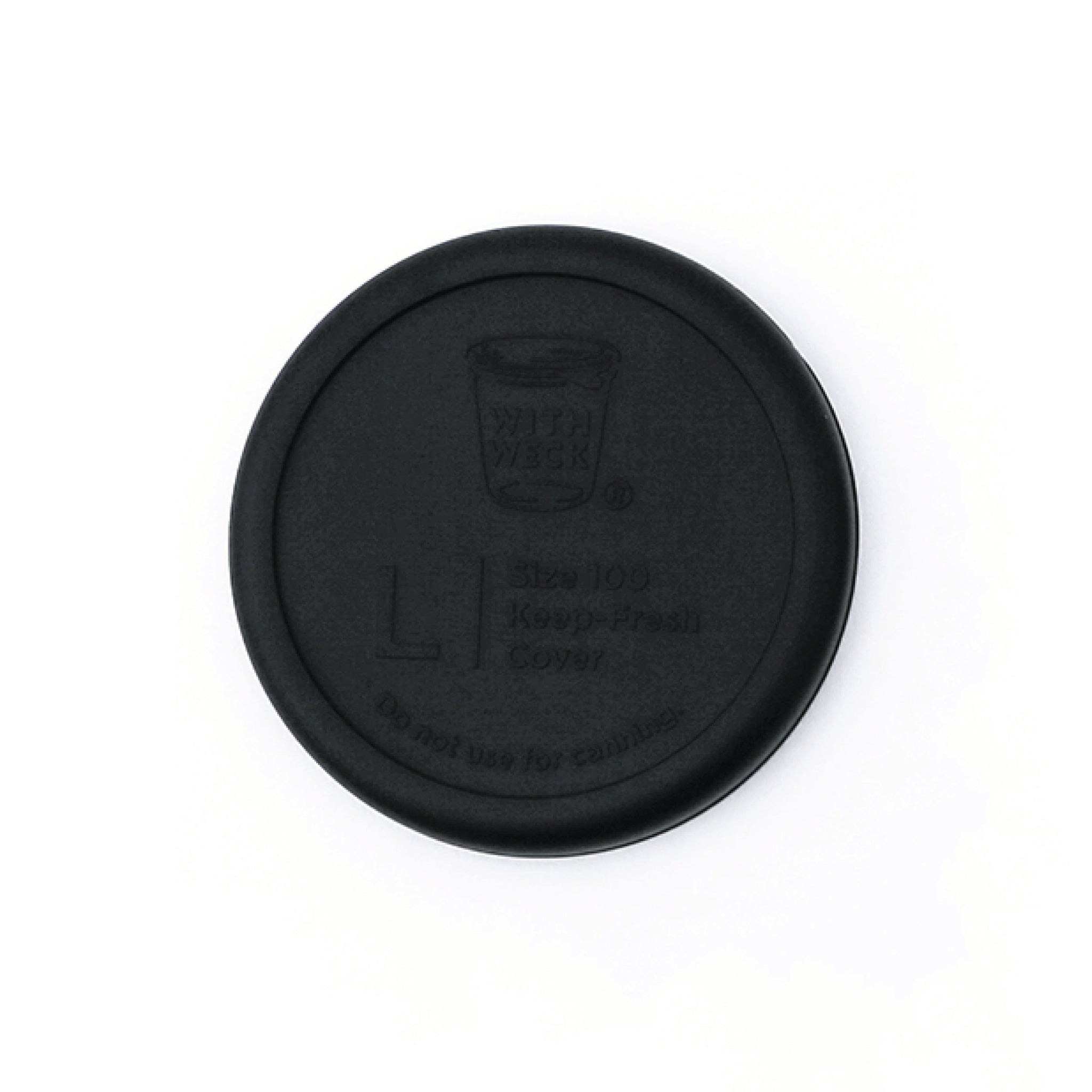 LIDS BLACK (SILICONE) FOR WECK (L)